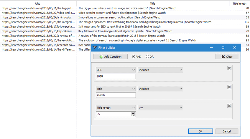 SiteAnalyzer User Guide, documentation and work description